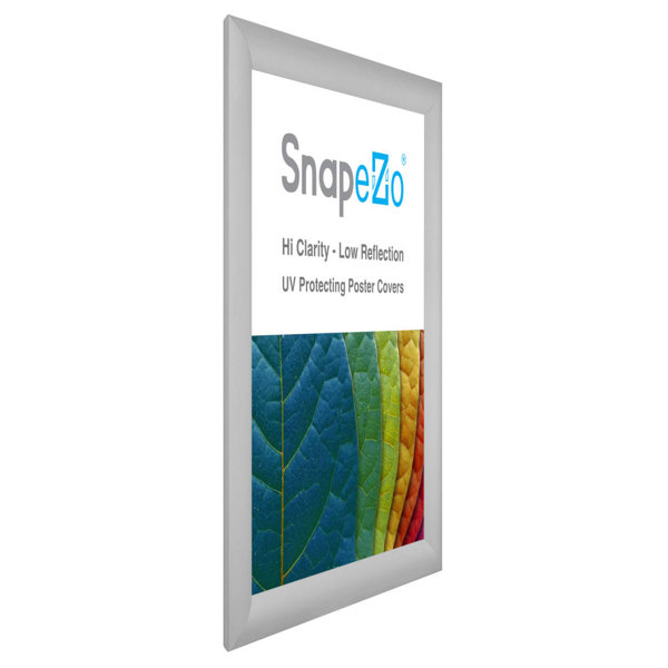 Snapezo Silver 36x48 Snap Frame Super-Wide Series, Front Loading, Aluminum Poster Frame | Wayfair